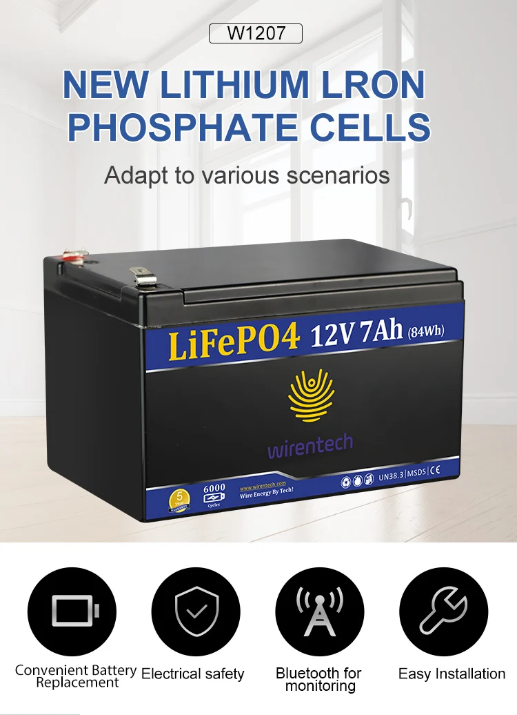Customizable 12v 24v 48v Lifepo4 Battery Cells Portable 7ah Small Li ...