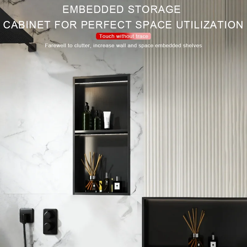 Stainless Steel Shower Niche Bathroom Organizer Shower Convenient ...