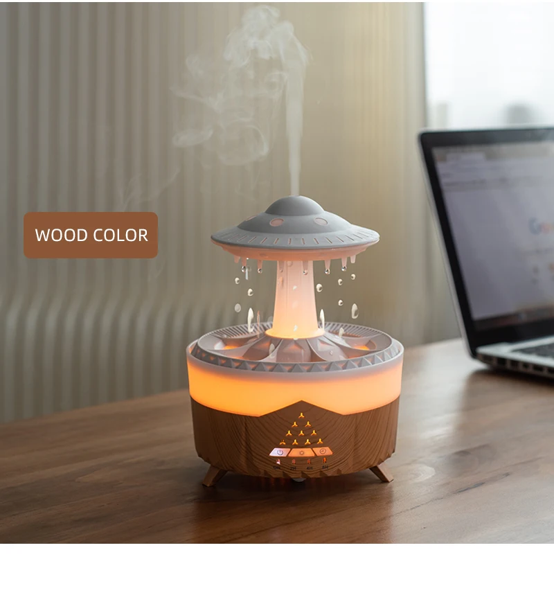 New Unique Smart Ufo Raindrop Aromatherapy Ultrasonic Water Drop Air ...