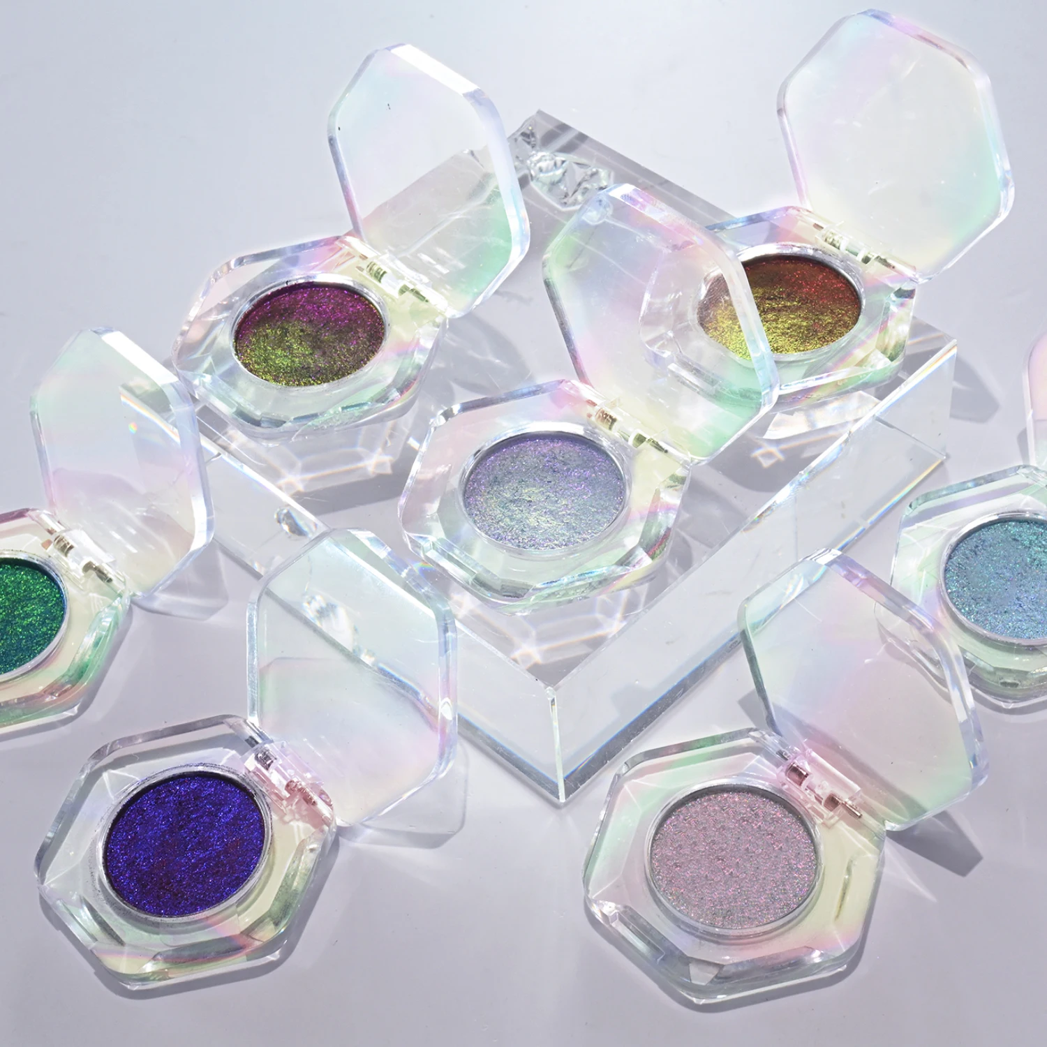 Private Label High Pigments Eye Makeup Color Change Powder Long Lasting ...