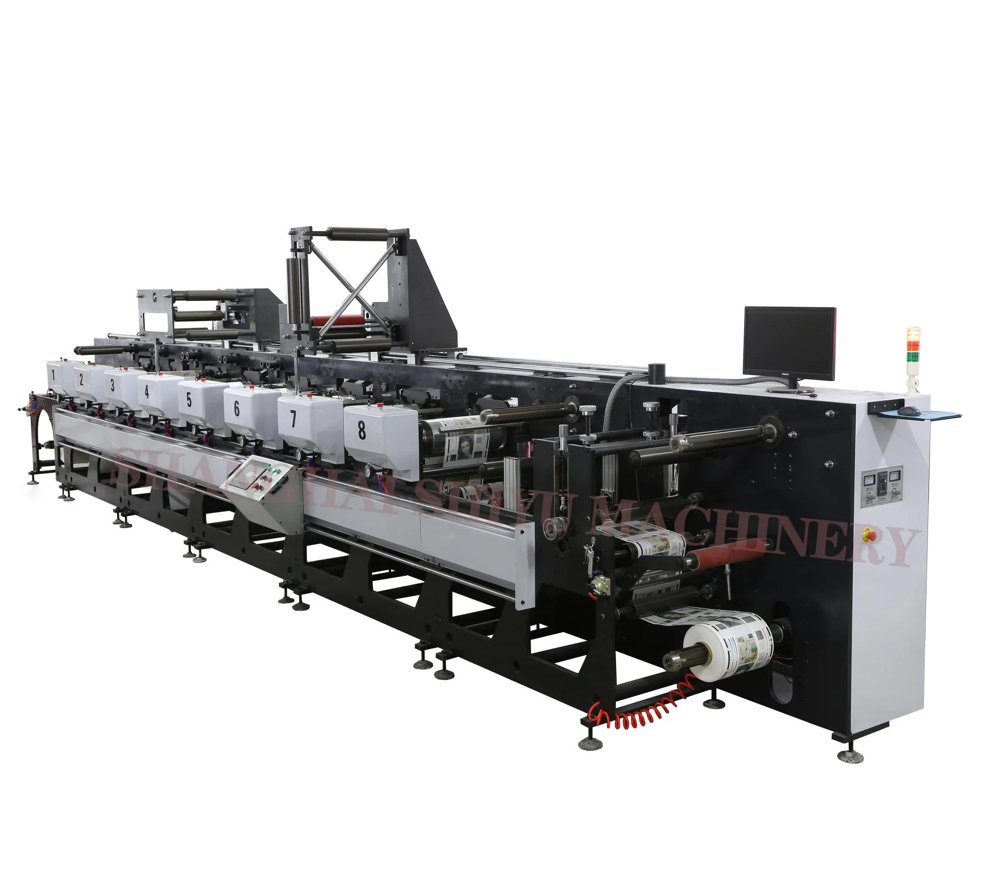 Inline Flexographic Printer Label Flexo Printing Machine and Film ...