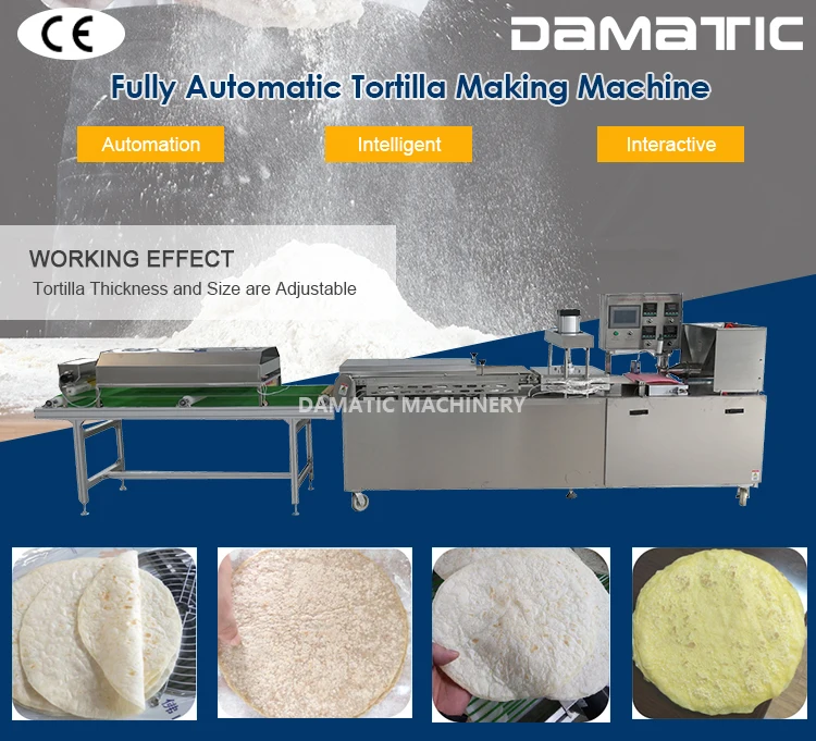 DAMATIC Tortilla Production Line - Automatic & Customizable