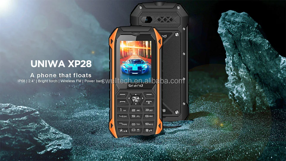 Uniwa Xp28 2.4 Inch Large Capacity Battery Ip68 Waterproof Keypad ...