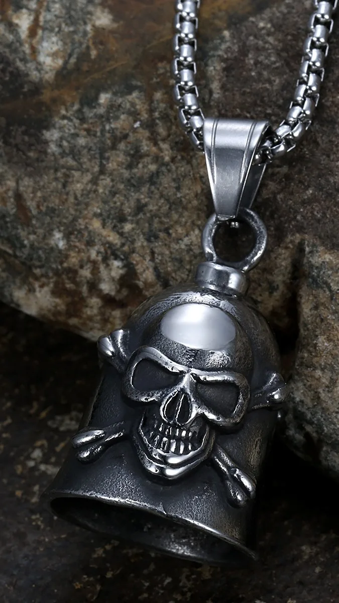 Biker Good Luck Charm Motorcycle Angel Bell - 3D Biker Protection Bell ...