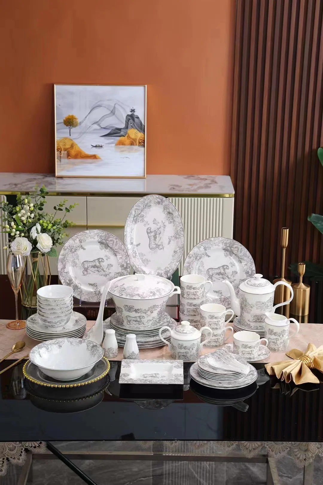 58 Piece Dinner Set with Box - Luxury & Sustainability