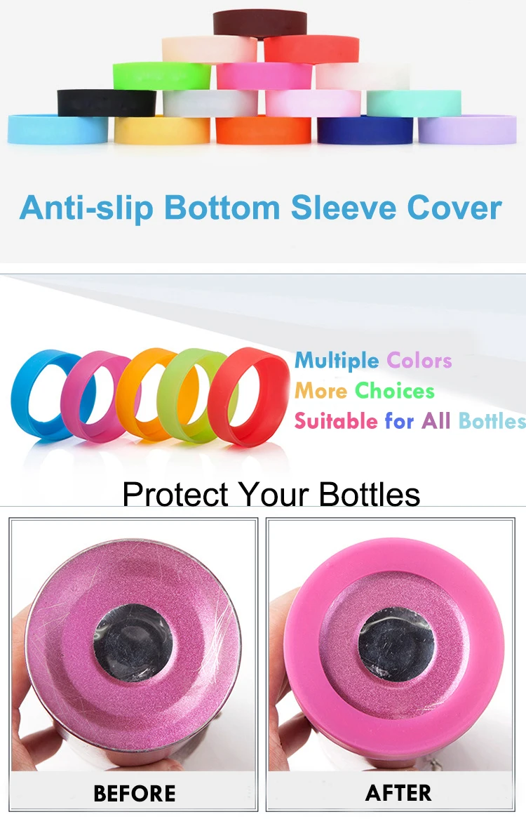 Anti Scratch Silicone Cup Cover For Bottom Silicone Bottom Sleeve For ...