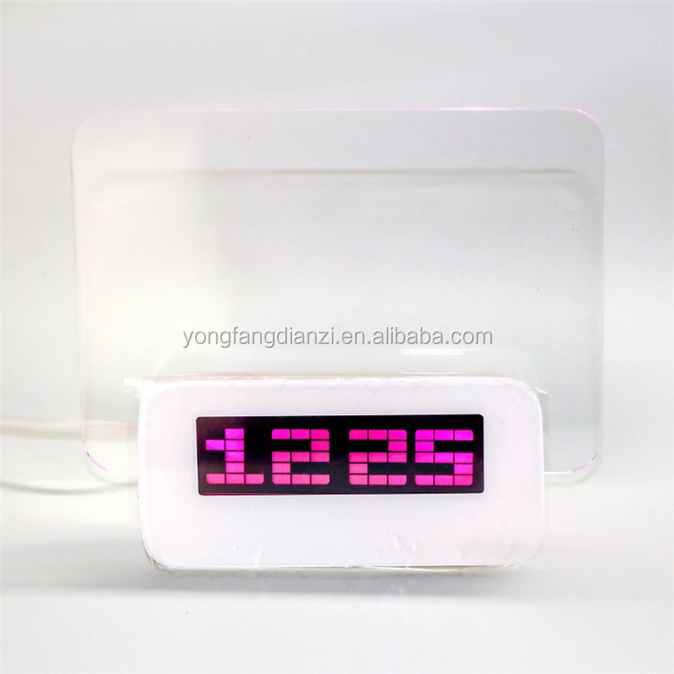 New Designed Luminous Reminder Led Fluorescent Scribble Writing Message Memo Board Digital Alarm ...