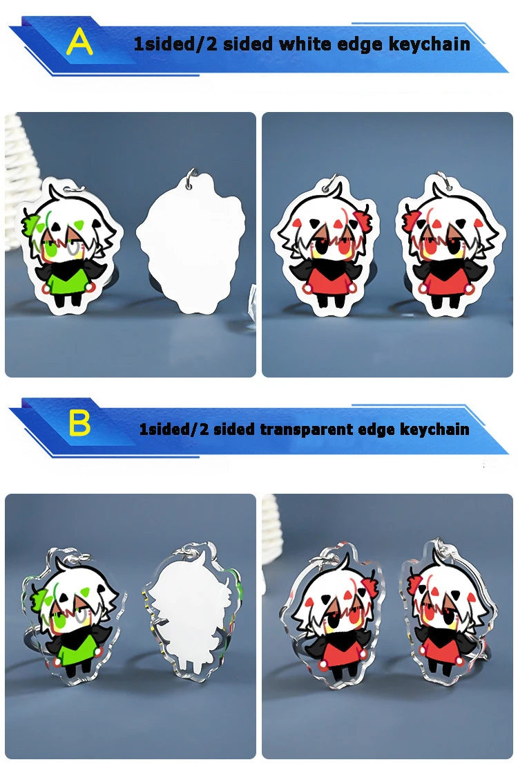 Wholesale Make Your Own Keychain Custom Logo Printed Acrylic Charms ...