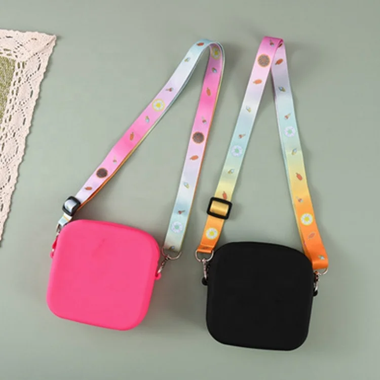 New Style Cartoon Tiktok Pattern Square Bags Little Girls Coin Purses ...