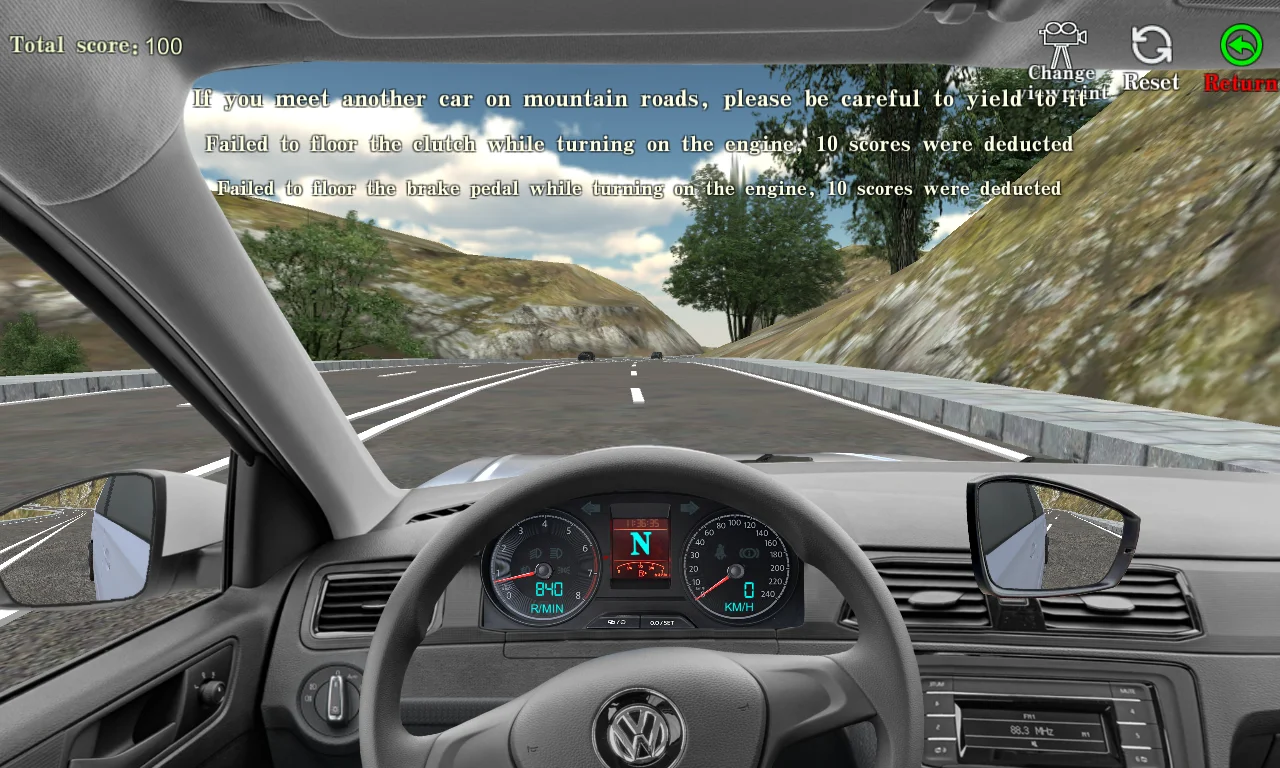 3 Screen Driving School Car Training Simulator - Good Price