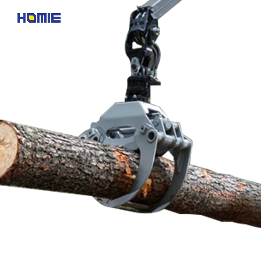 1-20ton Excavator Wood Rotating Grapple Hydraulic Log Grapple Rotator ...
