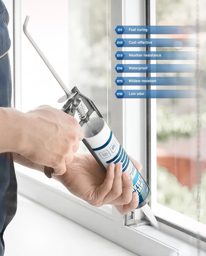 Kingwit Custom Non-toxic Low Voc Flexible All Purpose Acrylic Sealant ...