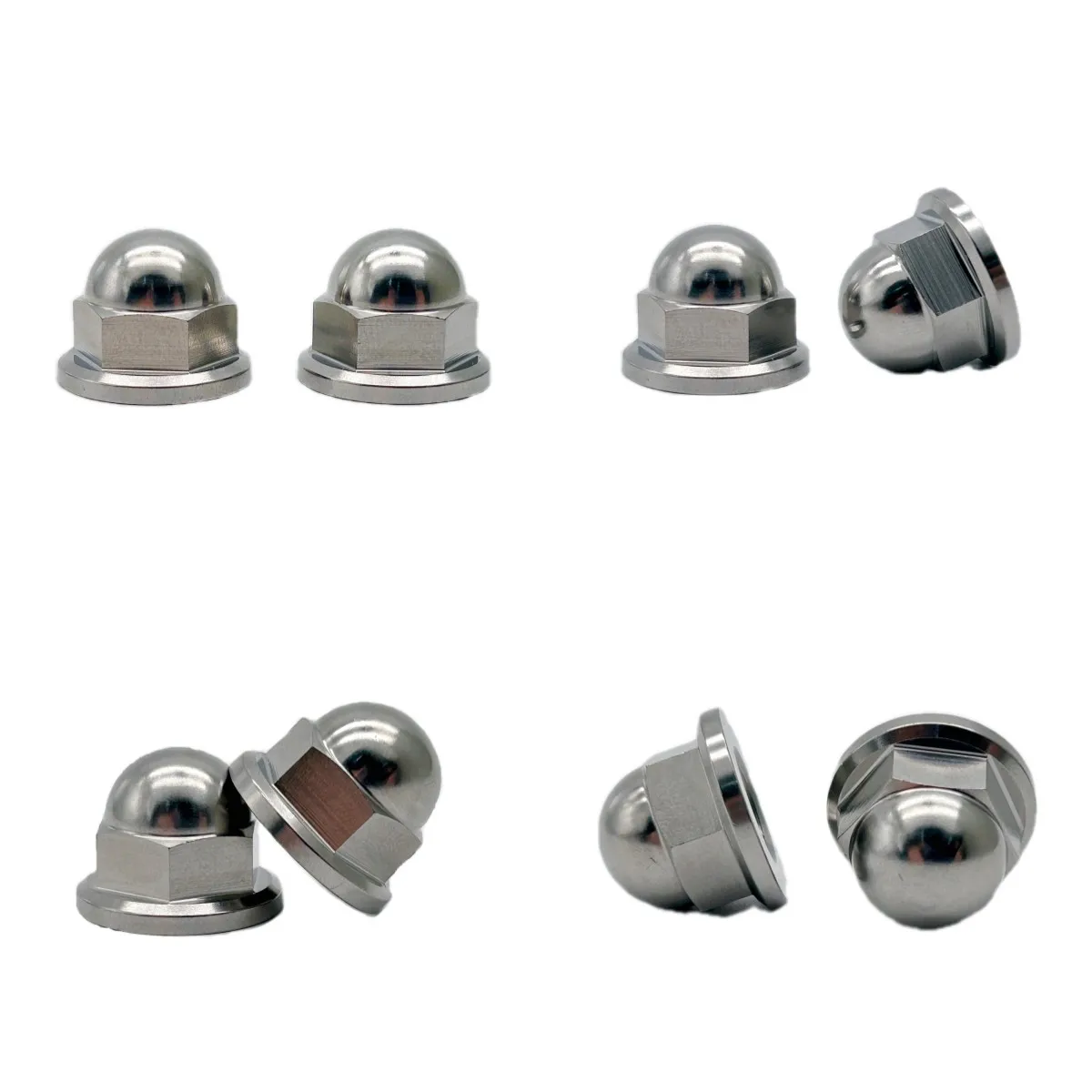 In Stock Titanium Hex Acorn Dome Nuts Ti 6al4v Acorn Nuts M6 M8 M10 ...