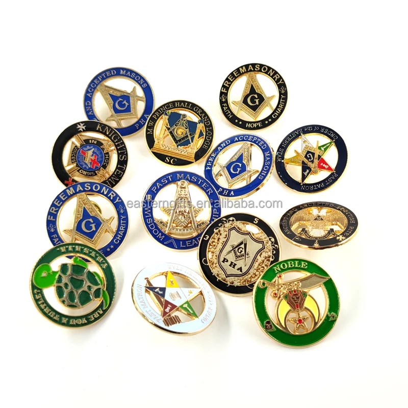 Masonic Turtle Pin - Custom Lapel Badge with Symbolic Meaning