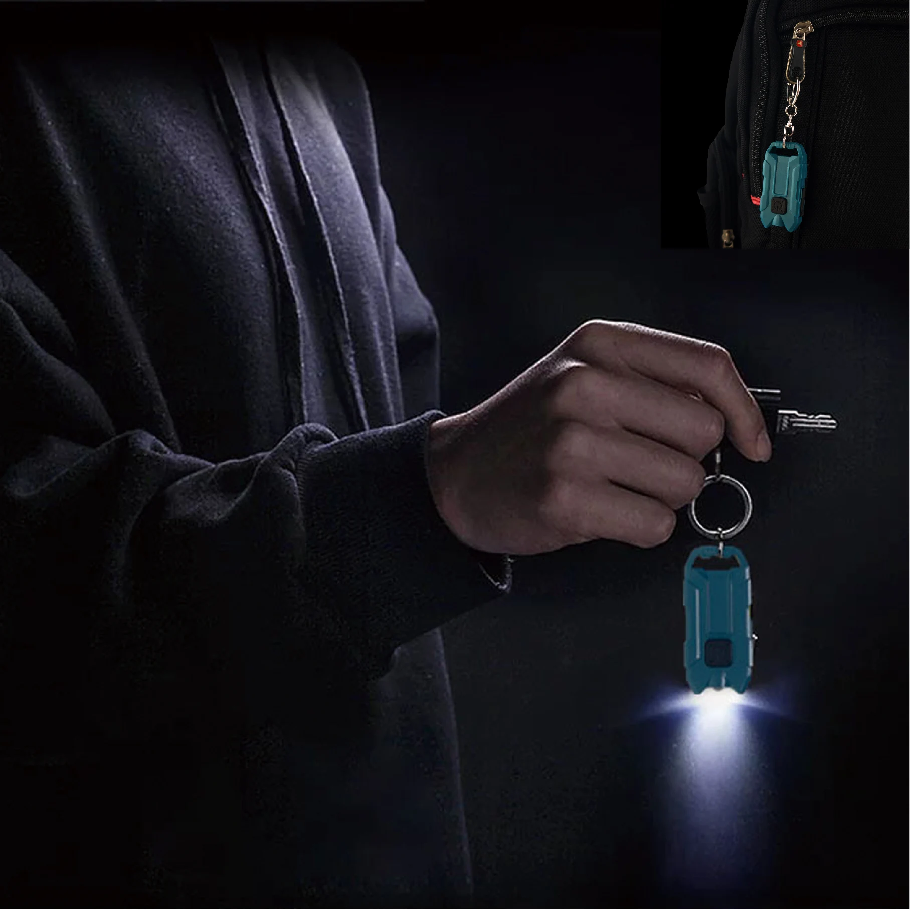 Promotional Mini Flash Torch Plastic Customized Key Chains Light Key ...