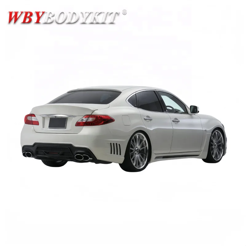 WD Style Front Bumper Side Diffuser Rear Bumper Kit for Infiniti Q70 ...