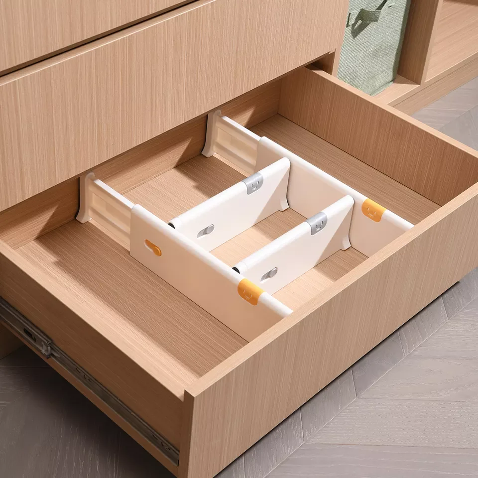 Drawer Organizers Dividers with Nonslip Ends, Household Separators for ...