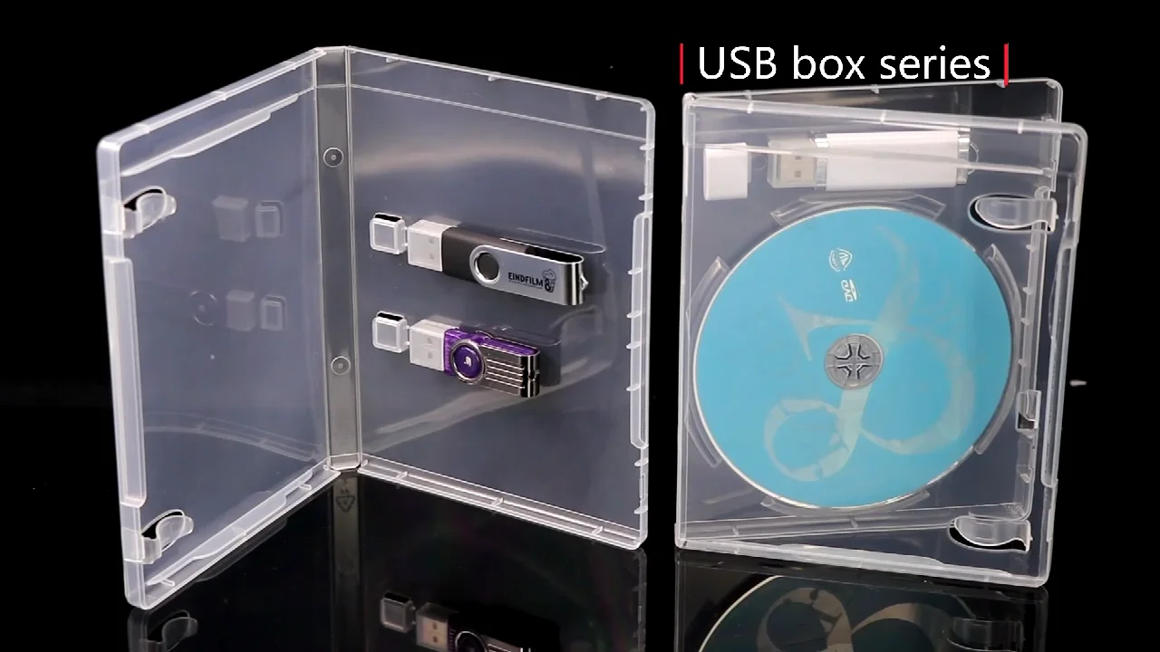 Transparent 14mm Usb Flash Drive Storage Box Wedding Plastic Cover ...