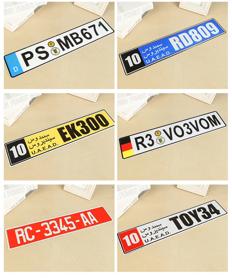 4d Black Laser Cut 3mm Acrylic Car Number Plate Letters / 3d Gel ...