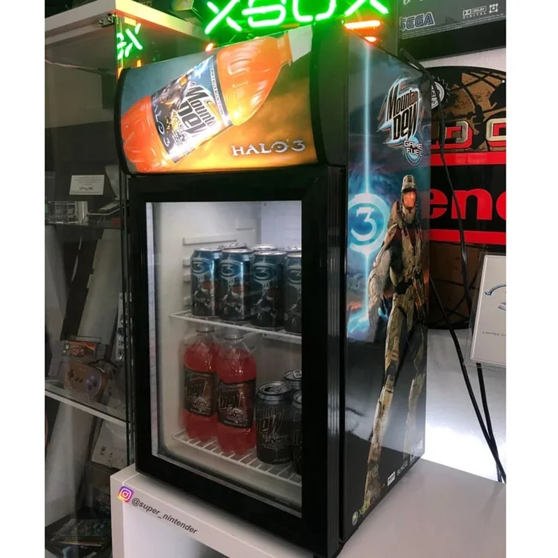 Red Bull Mini Fridge - Efficient Energy Drink Display