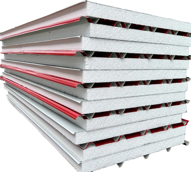 Gray Eps Sandwich Panel 100mm Foam Cored Sandwich Panel Wall House Roof ...