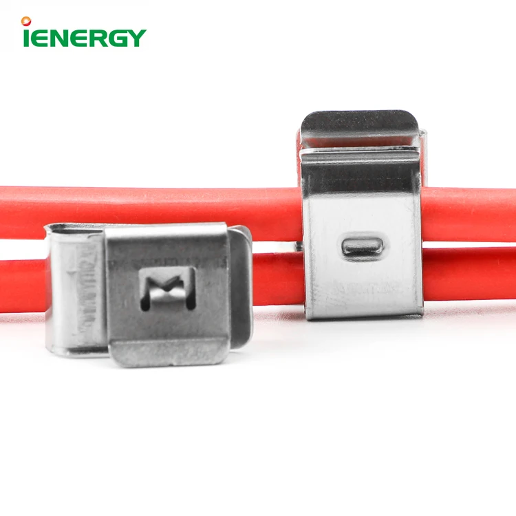 90 Degree High Quality Sus304 Solar Cable Clips Pv Wire Clamp Solar ...
