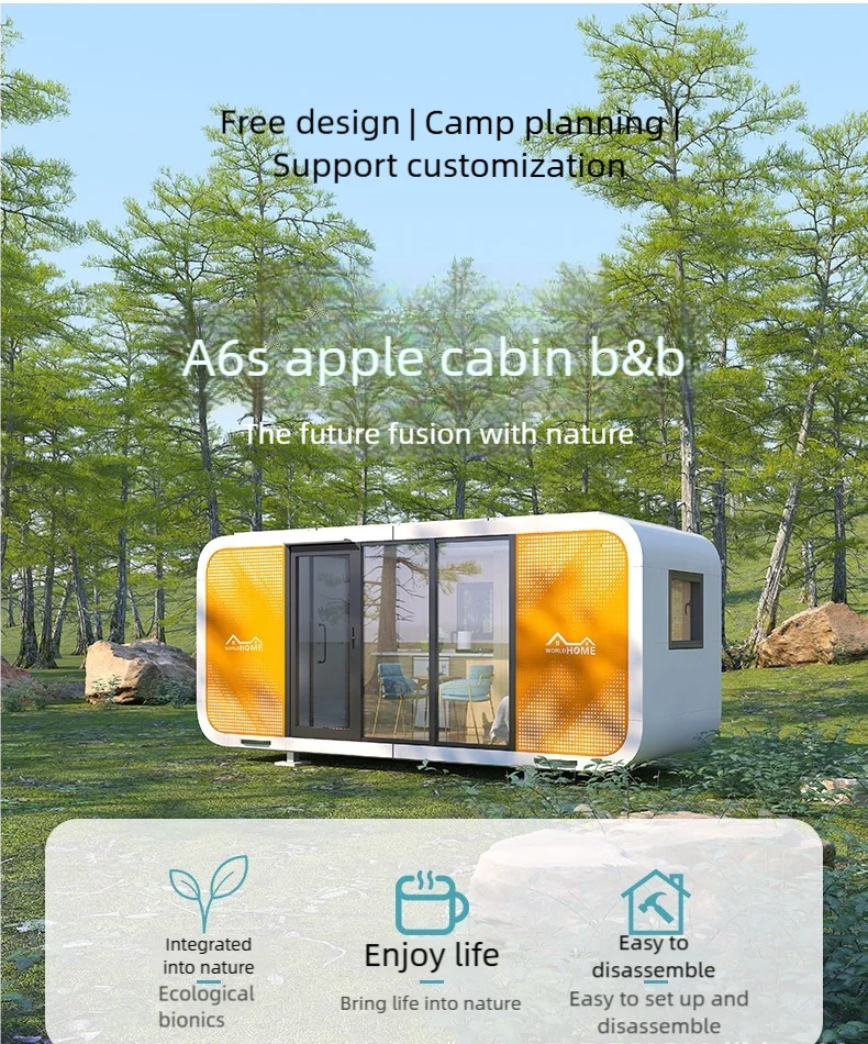 Prefab Modular Office Cabin - Soundproof Workspace with AC & High Speed ...