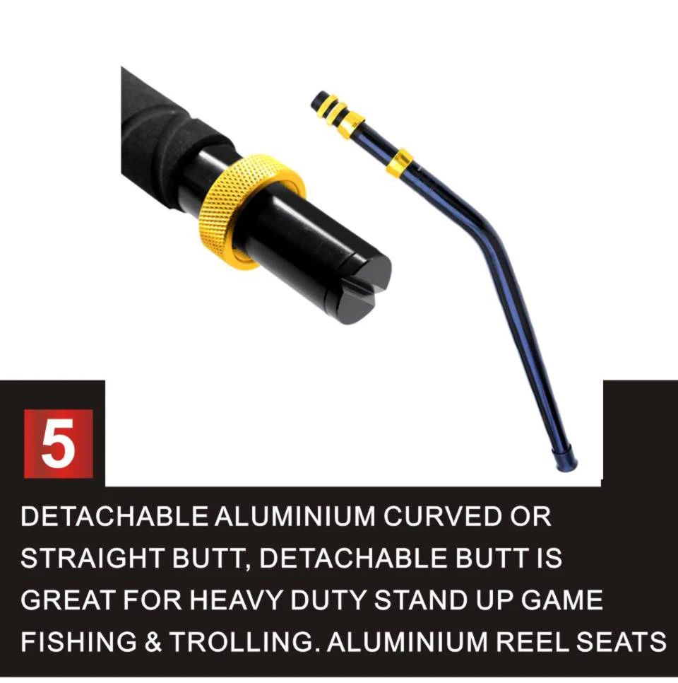 Swivel Tip Guide Big Game Fishing Rod - Saltwater Trolling