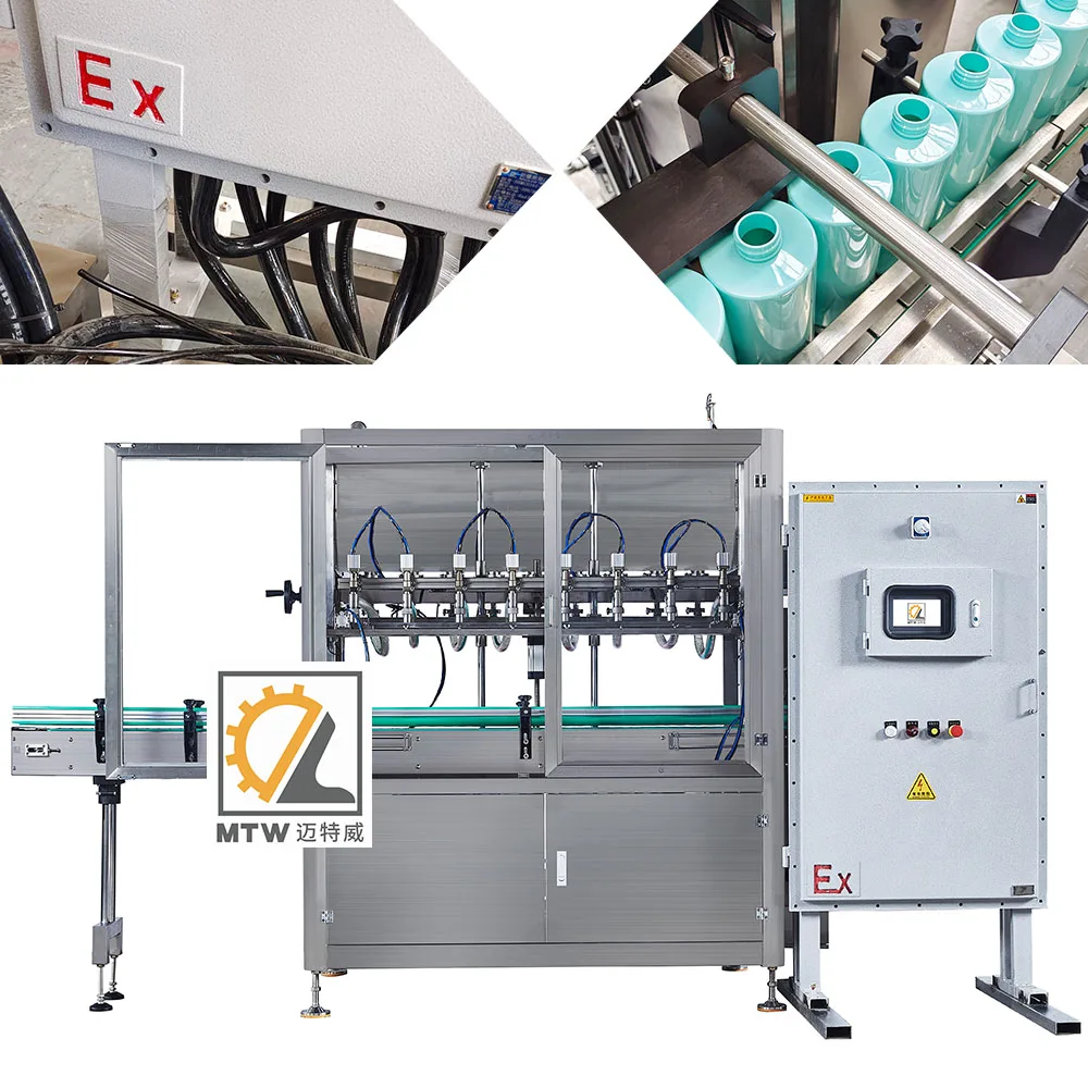 Mtw Custom Automatic Multi-heads Explosion Proof Alcohol Chemical ...