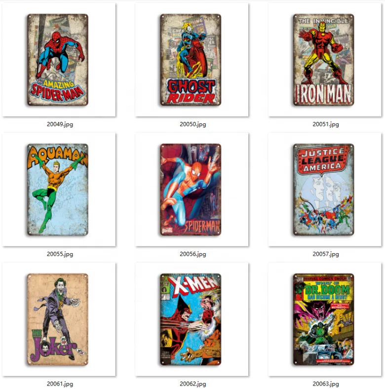 Popeye Cartoon Metal Sign Vintage Plaque Tin Sign Wall Decor for Bar ...