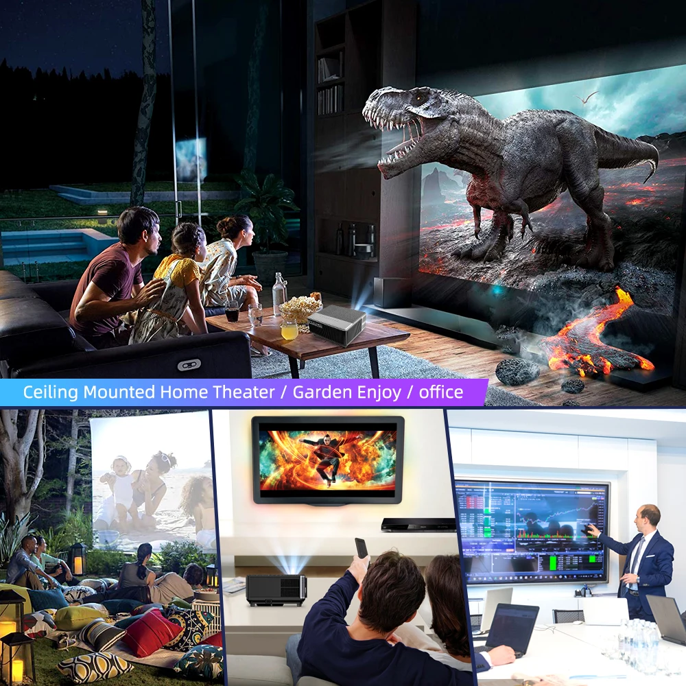 Android Version Full Hd 1080p Projector Td98 Td98w Wifi Led 2k 4k Video ...