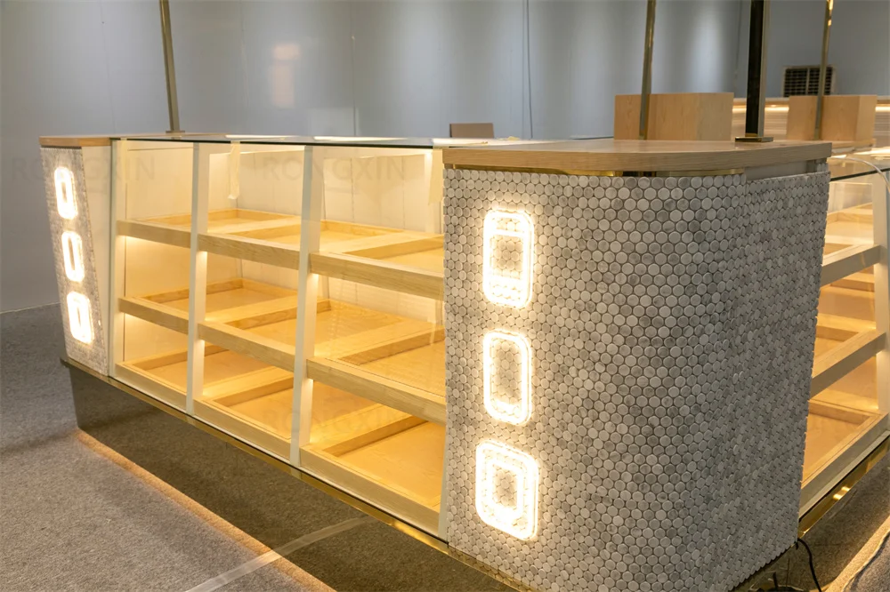 Customized Mobile Phone Shop Counter Design Shopping Mall Mobile Phone ...