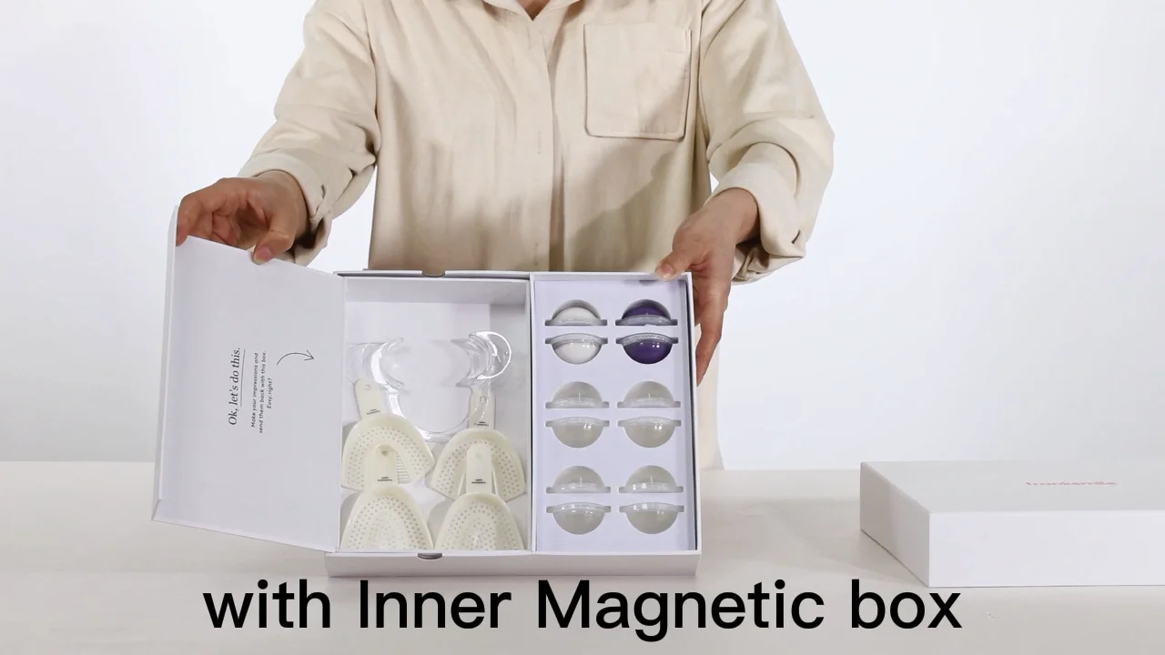 Luxury Custom Printing Cardboard Aligner Chewies Mouth Tray Putty Teeth ...