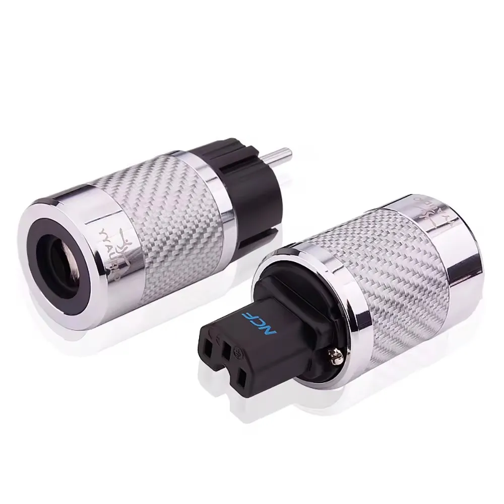 Hifi Power Plug Pure Copper Rhodium-plated European Power Connector ...