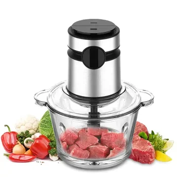 350/500w Mini Smart Electric Vegetable Processor Glass Small Choppers ...