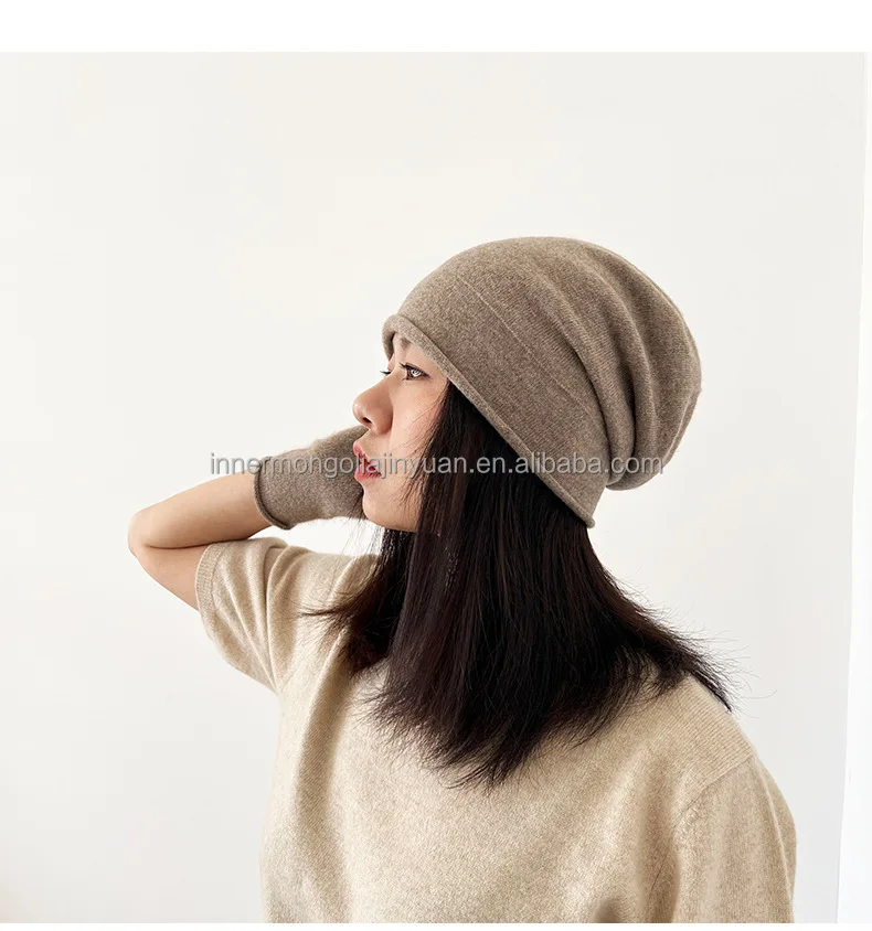 Custom Cashmere Winter Hats Women Luxury Fashion Warm Double Layer ...