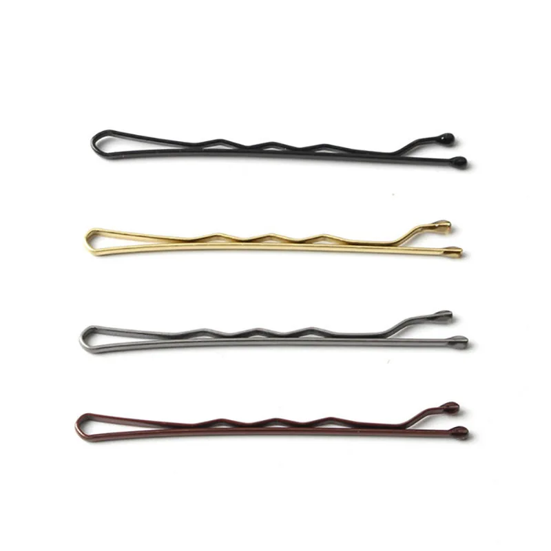 U Shaped Metal Hair Pins for Women - 5/6/7cm Waved Clips