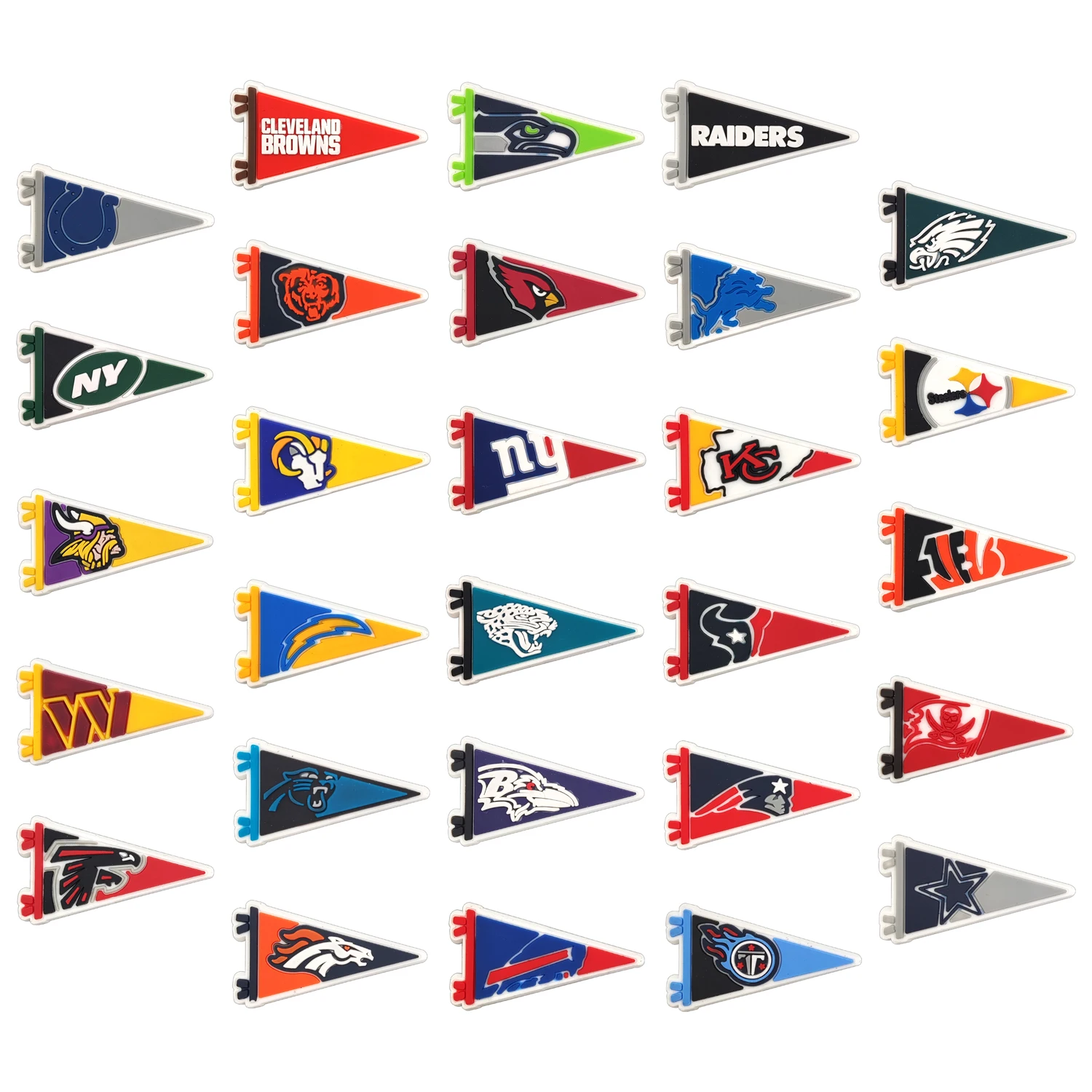 2023 New Arrival Wholesale Bulk Pvc Sports Team Croc Charms Football ...