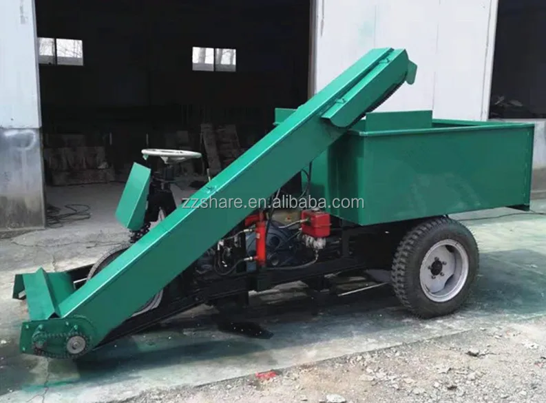 Mobile Farm Chicken Manure Cleaning Vehicle Cow Dung Collector Machine ...