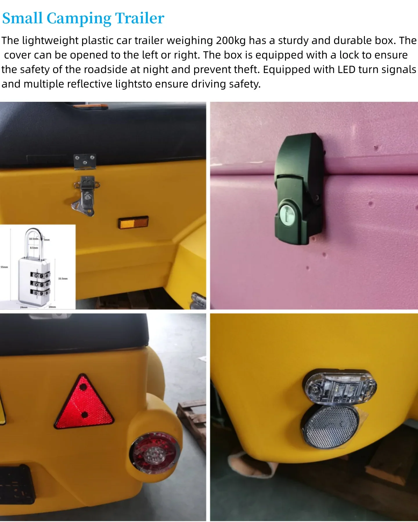 Caravan Camp Trailer - Lightweight and Waterproof Travel Trailer