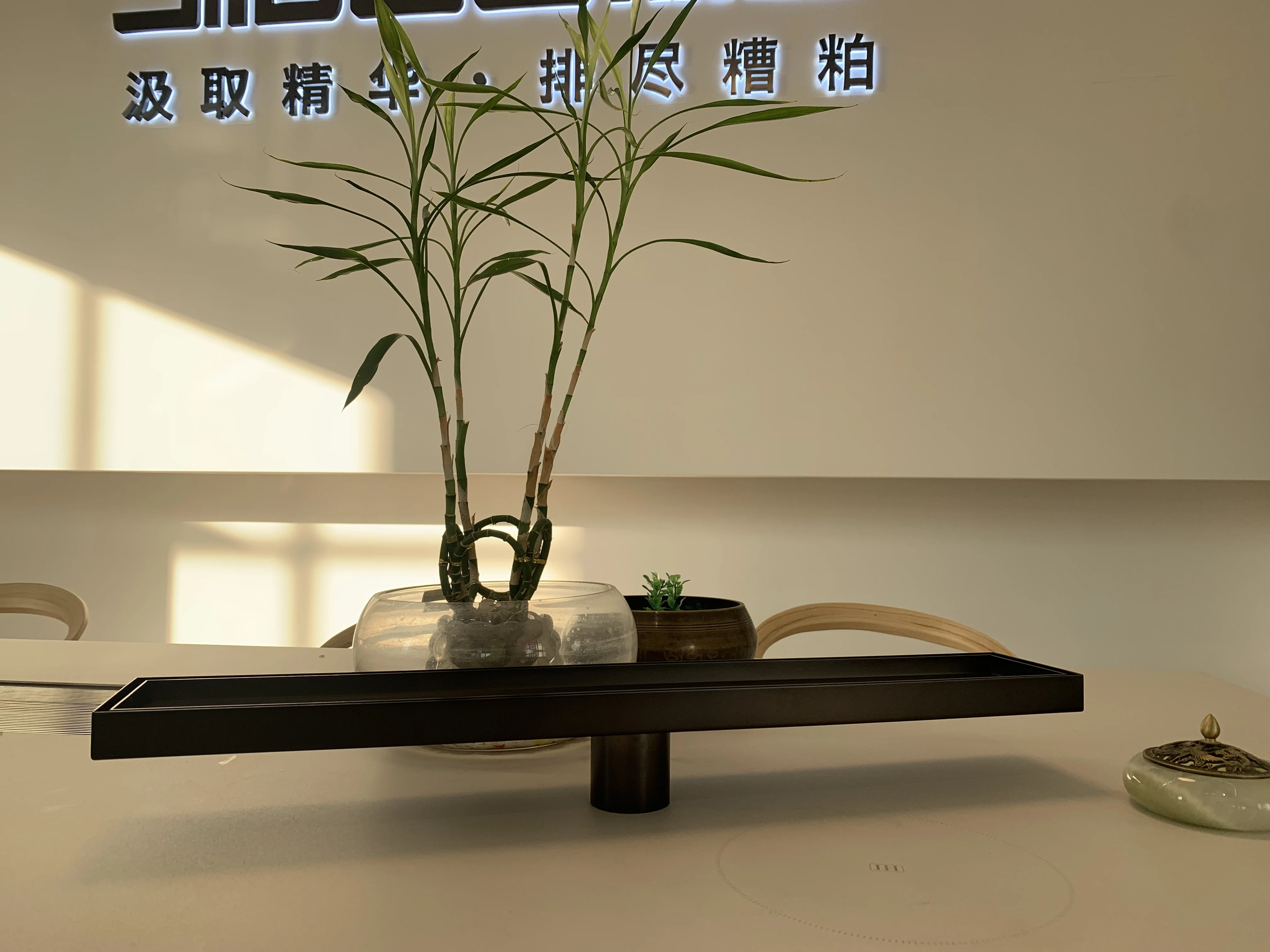 JIBOO Linear Shower Drain - Invisible Metal Stainless Steel