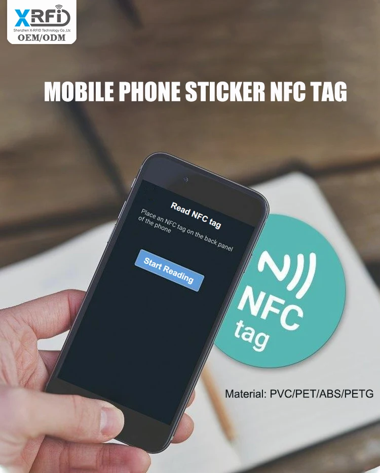 Instagram Share Stickers - NFC Tag with Customizable Logo