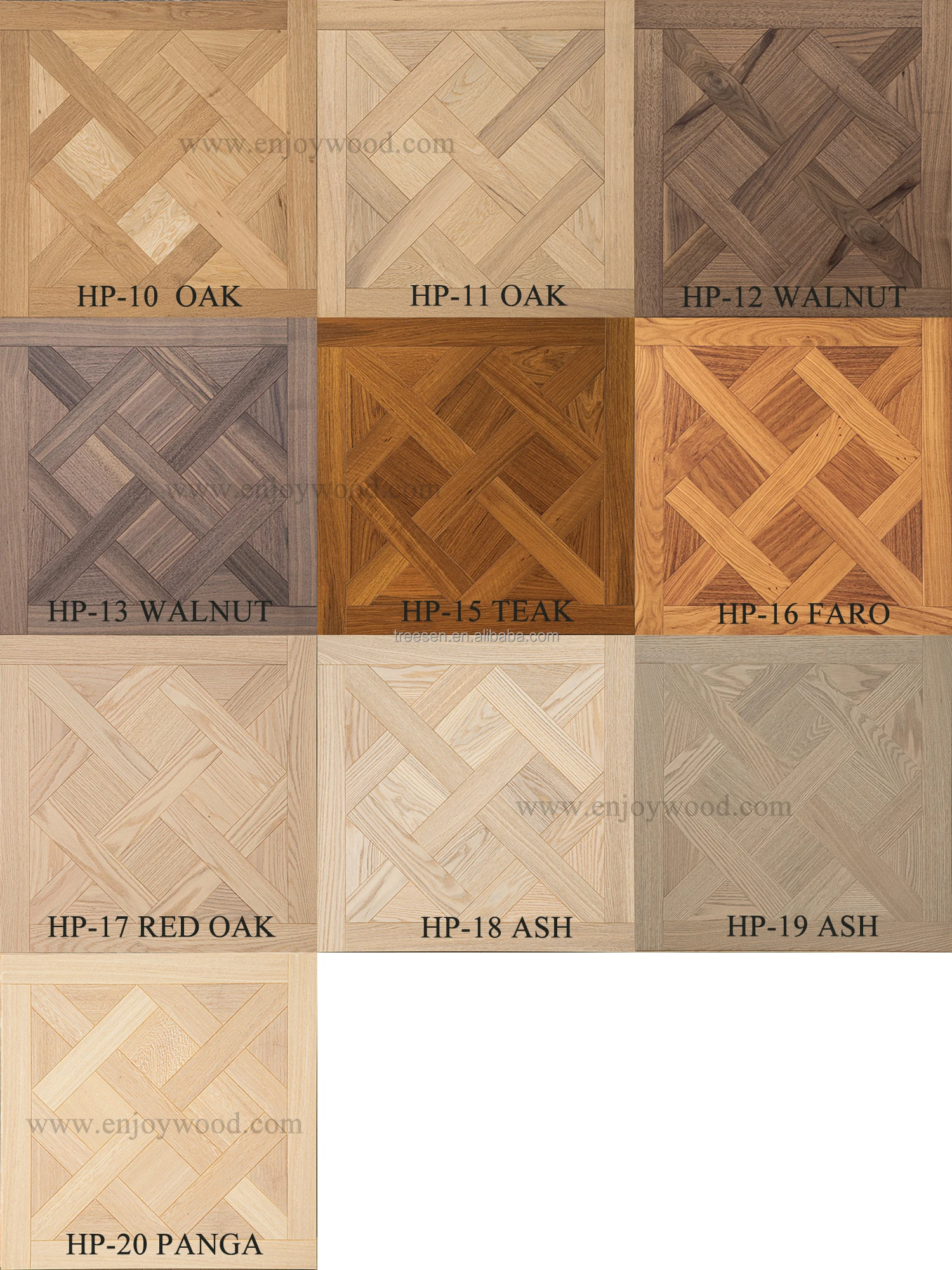 Chantilly Patterned Parquet - Versailles Wood Flooring