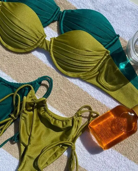 Beautiful Latest Latex Swimsuit Bathing Suit Ladies Beachwear ...