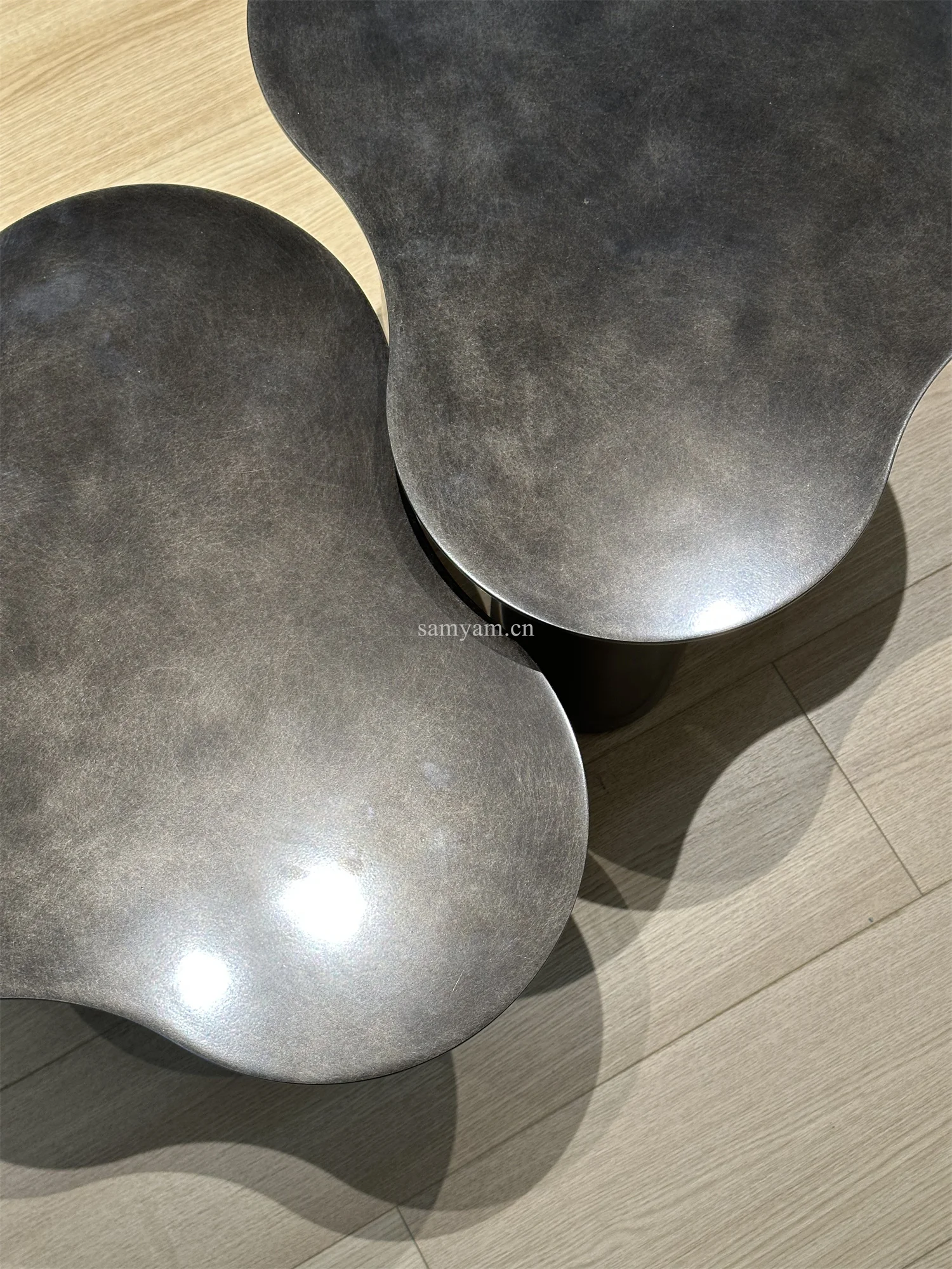 New Design Italian Style Metal Coffee Side Table Irregular Shape Coffee ...