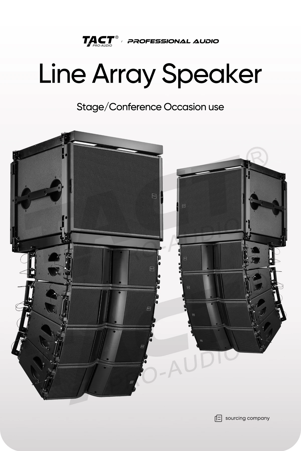 Tact Professional Double 8 Inch Line Array For Outdoor Activity Or ...