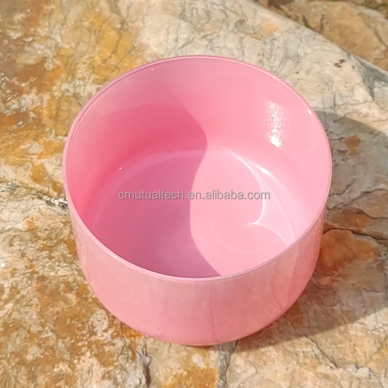 Q're Healthy Mascot Nice Pink Transparent Singing Bowl Crystal Bowl ...