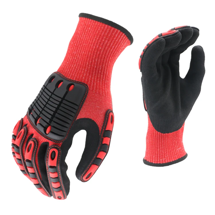 Maxipact Sandy Nitrile Oilfield Tpr Knuckle Protection Oilfield Cut ...