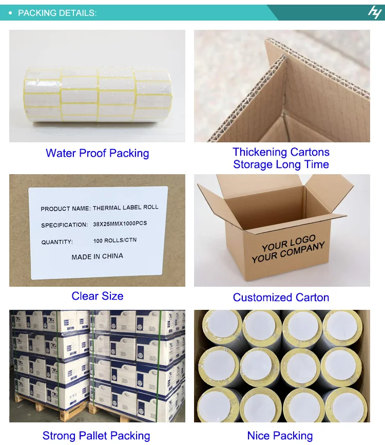 Wholesale High Quality Industrial Transparent Round Thermal Label Roll ...