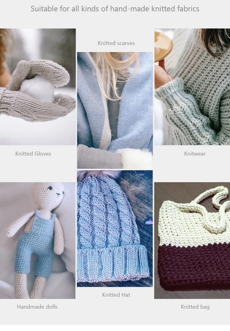 6ply Soft Yarn Crochet Core Spun Crochet Yarn Baby Hand Knit Yarns ...